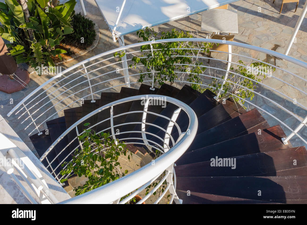 External Spiral staircase Stock Photo - Alamy