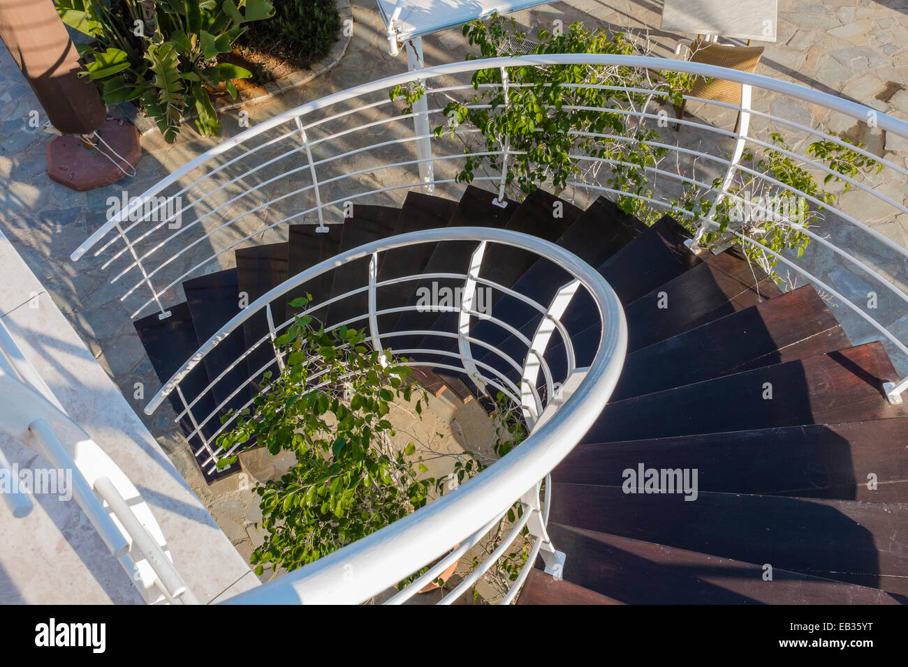External Spiral staircase Stock Photo - Alamy