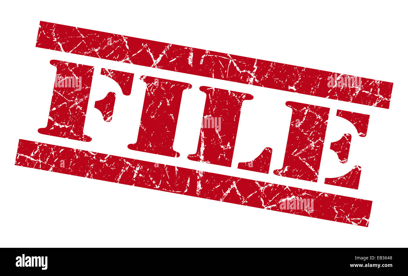 File grunge red stamp Stock Photo - Alamy