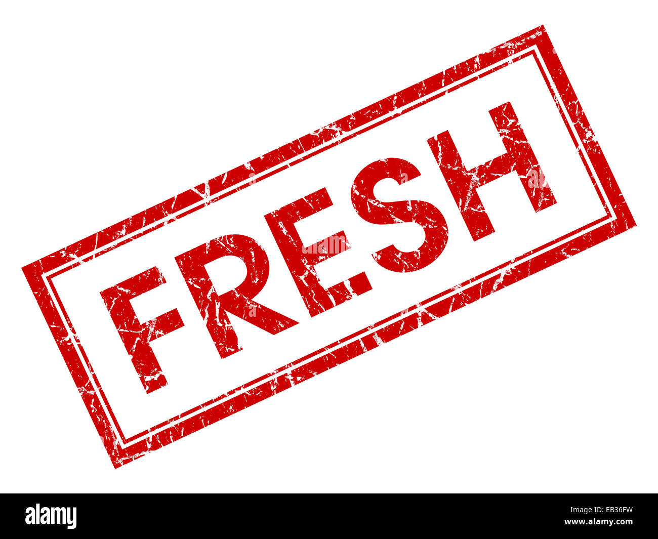 Fresh red square grungy stamp isolated on white background Stock Photo ...