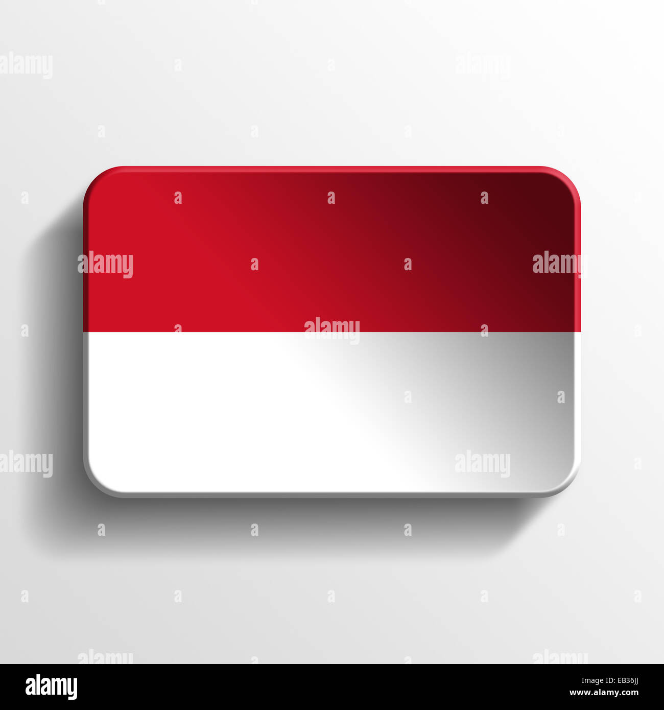 Indonesia 3D button Stock Photo - Alamy