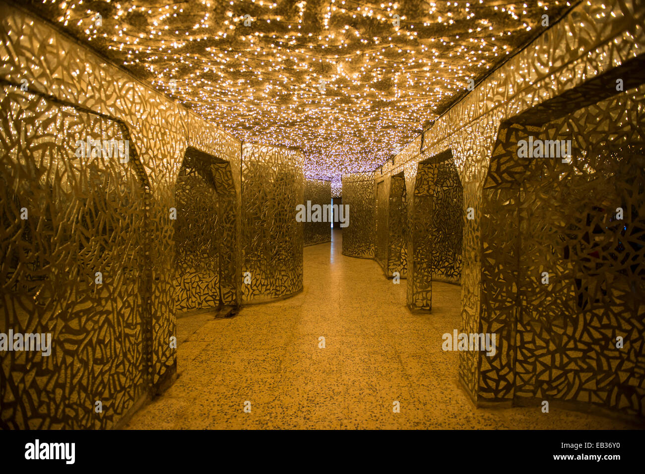 Golden tiles memorising the dead Kurds in the Amna Suraka or Red ...