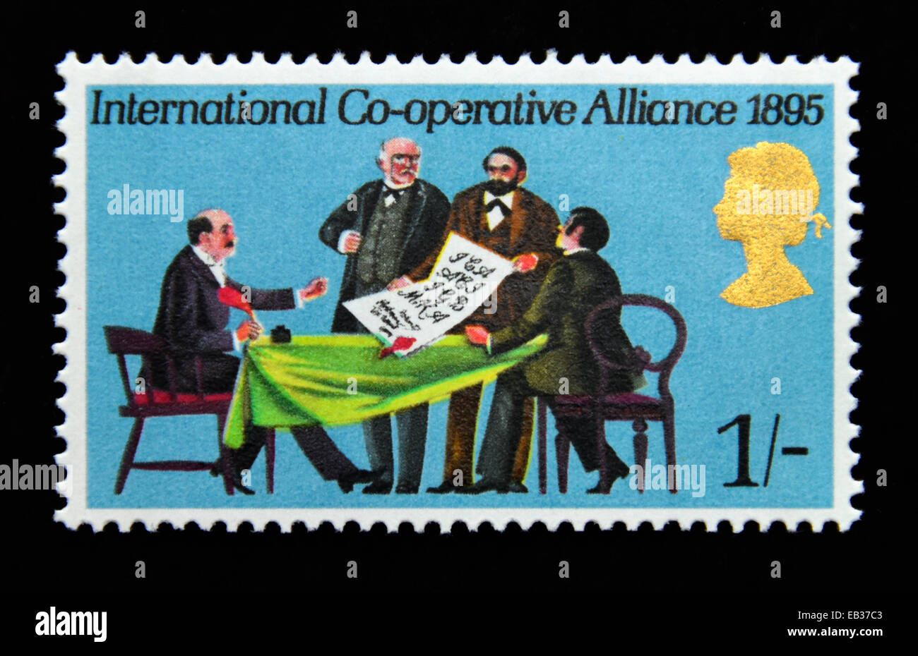 Postage stamp. Great Britain. Queen Elizabeth II. Anniversaries. 1970 ...