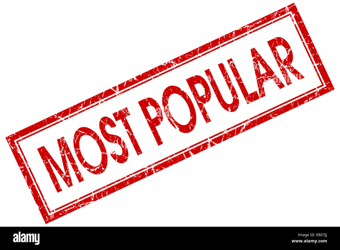 most popular red square stamp isolated on white background Stock Photo ...
