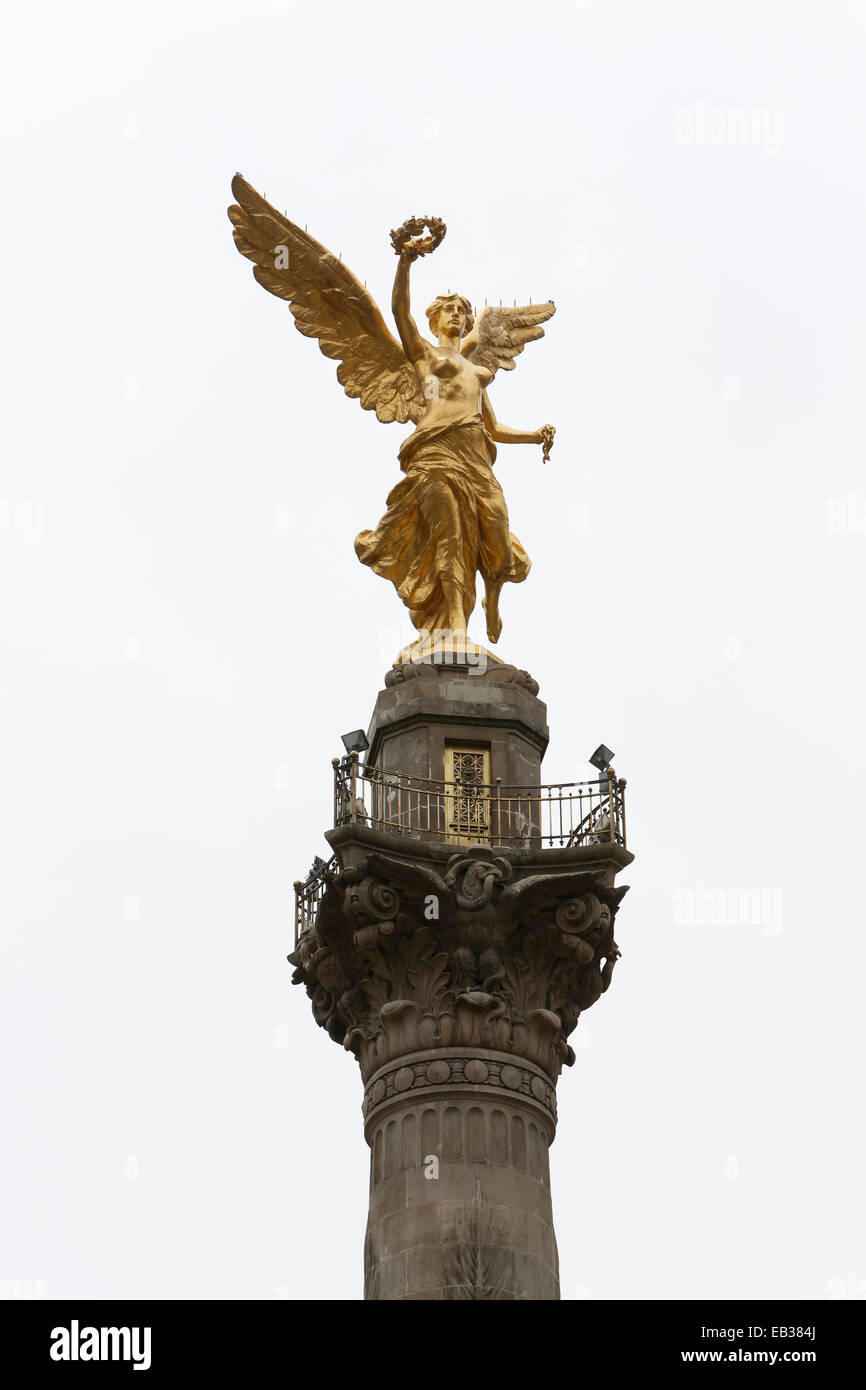 El Ángel de la Independencia or The Angel of Independence, sculpture of ...