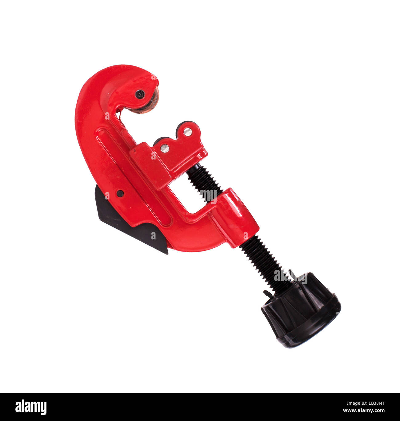 Red pipe cutter isolated on white background Stock Photo - Alamy