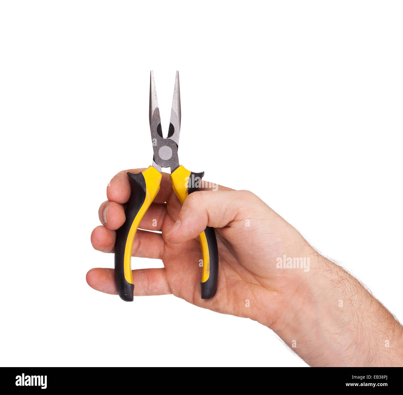Pliers, hand tool, isolated on white background Stock Photo - Alamy