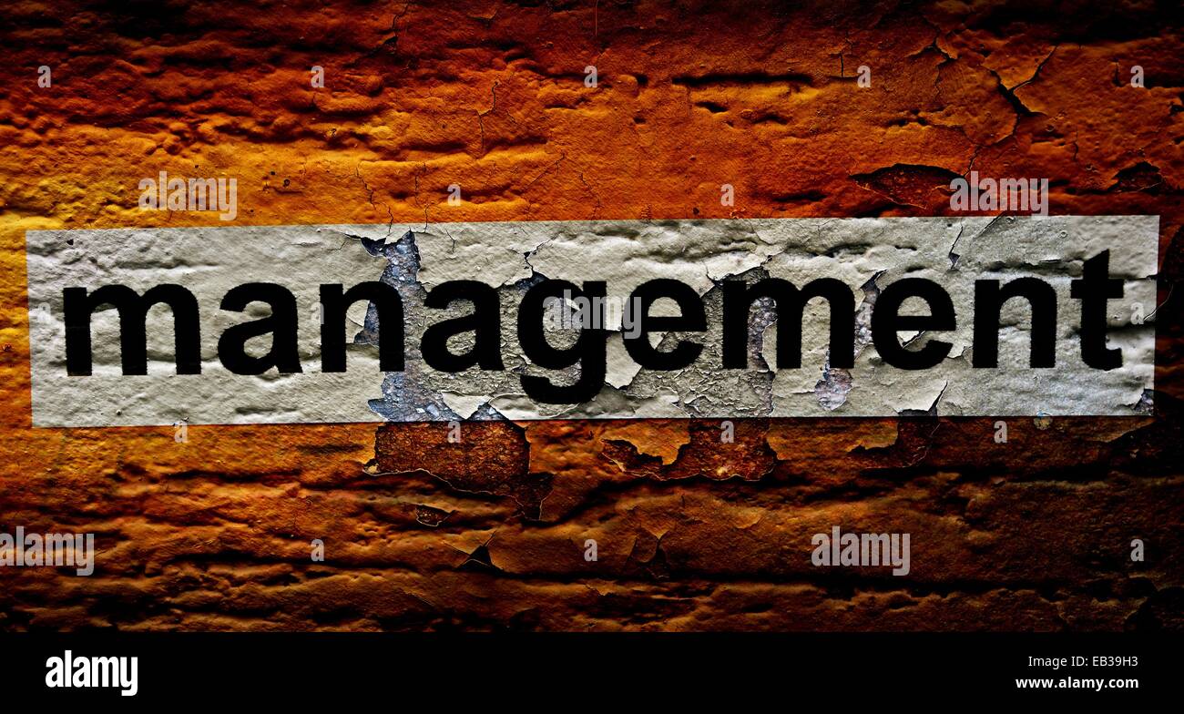 Management text on grunge background Stock Photo - Alamy