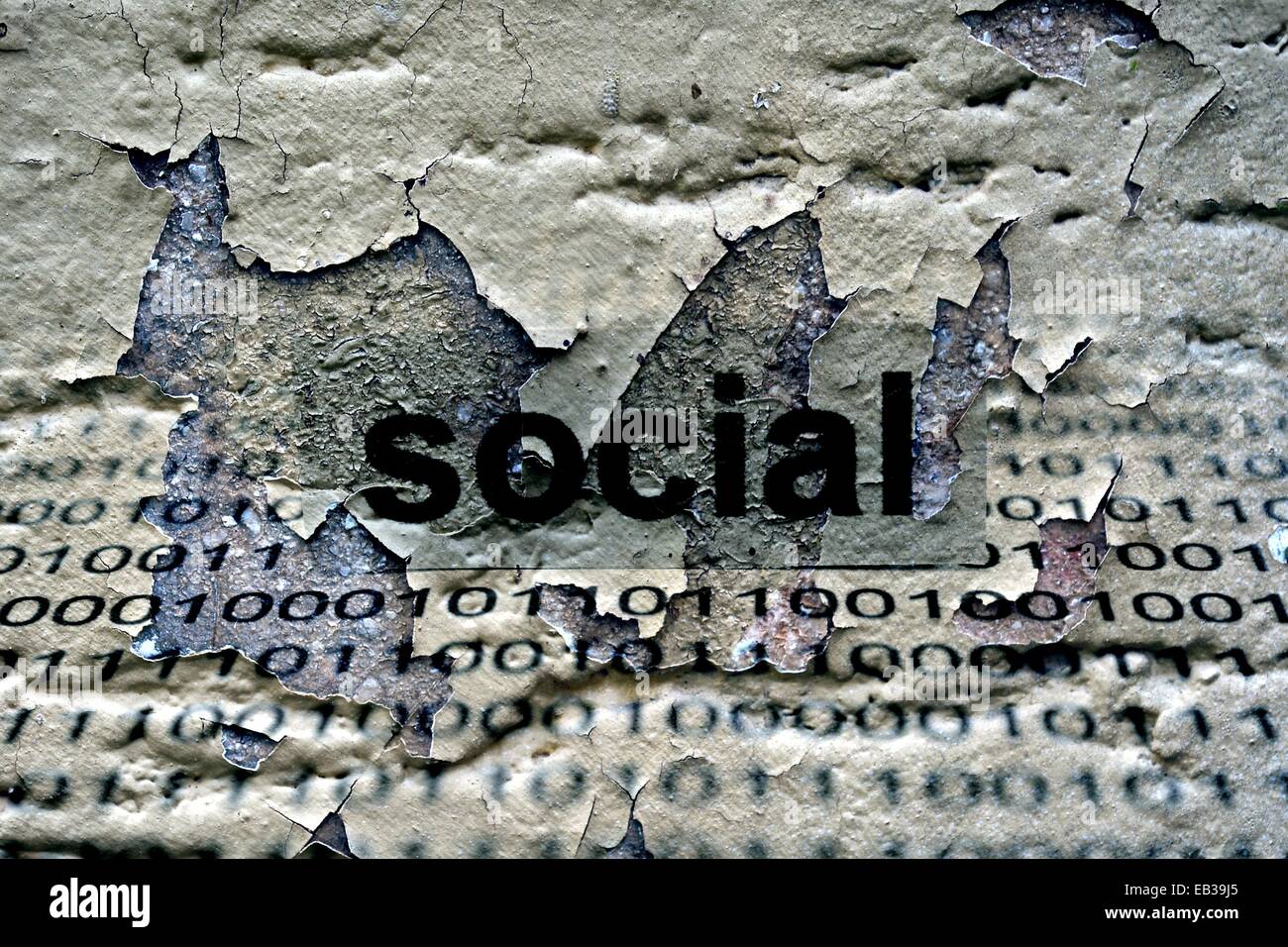 Social text on grunge background Stock Photo - Alamy