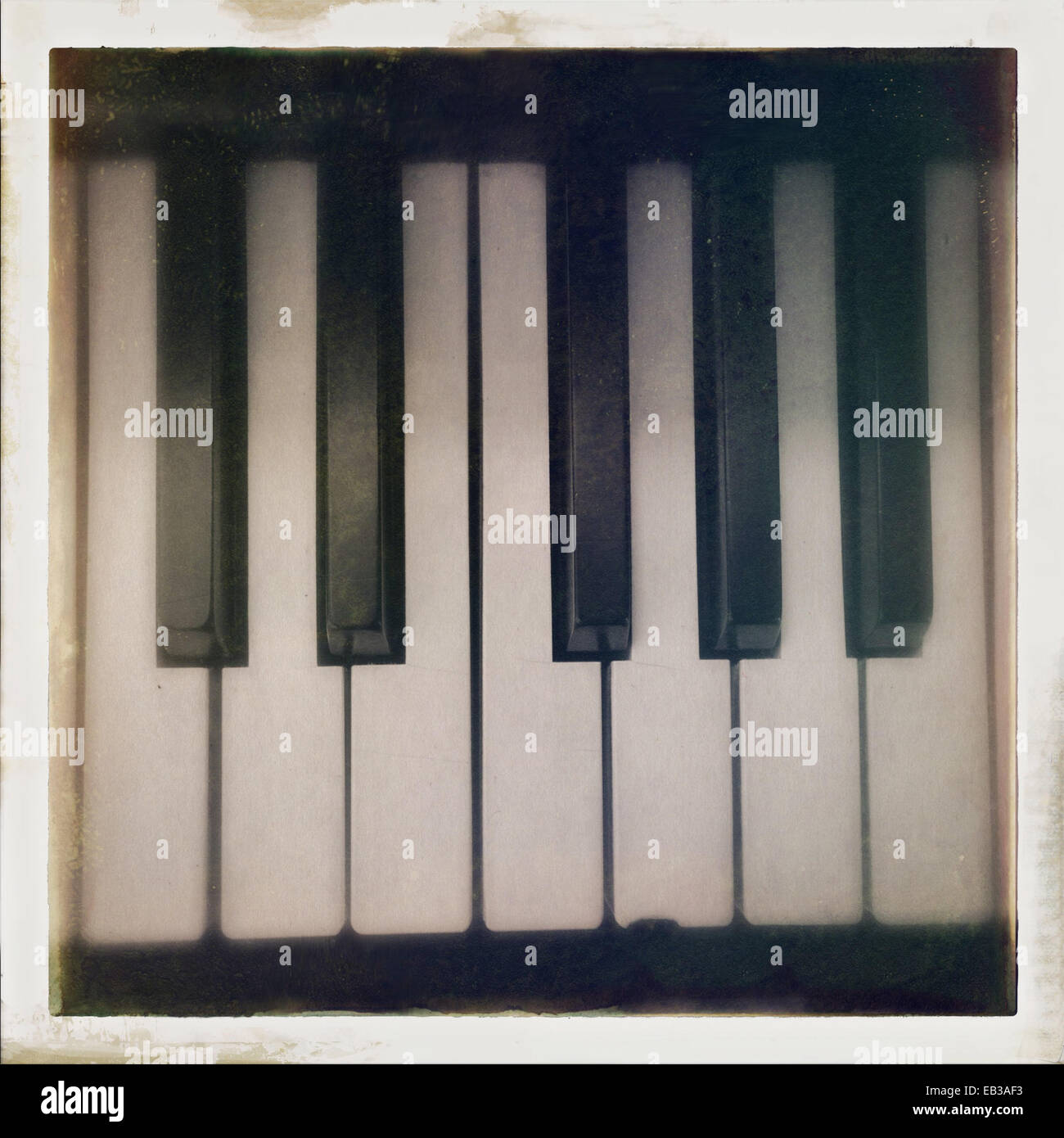 Close up of black and white piano keys Stock Photo - Alamy