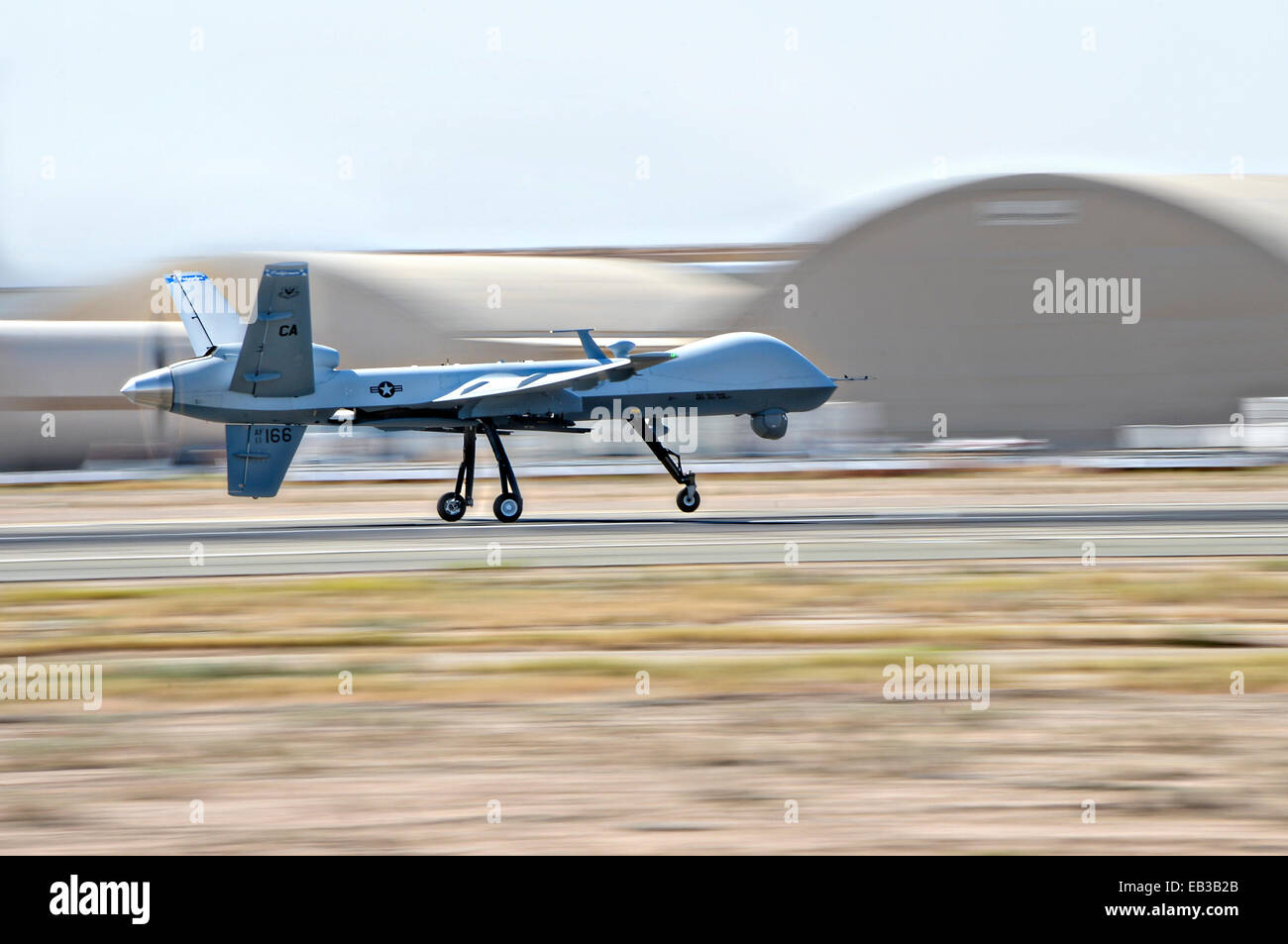 A US Air Force MQ‐9 Reaper drone from the 163rd Reconnaissance Wing ...