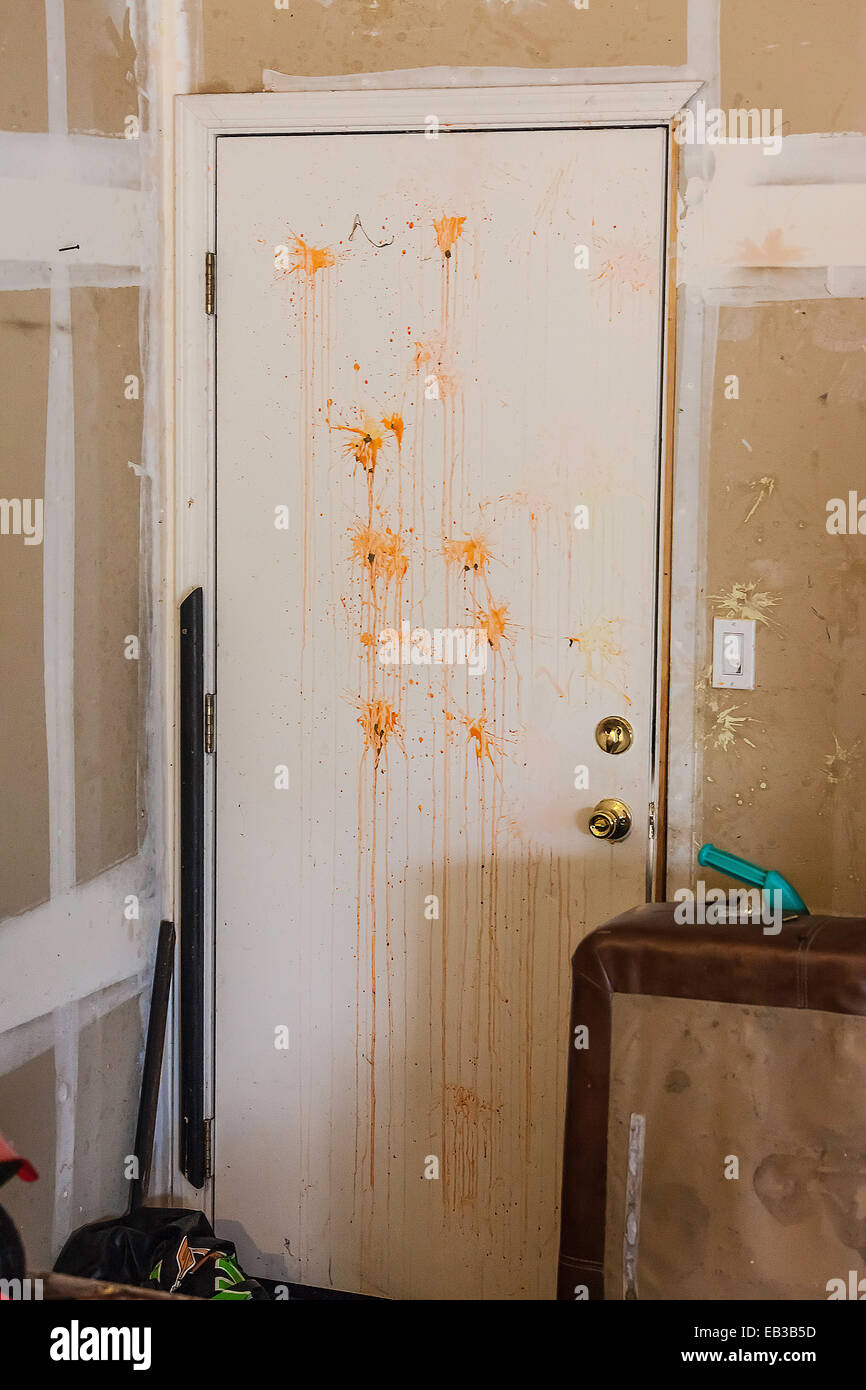 A house that drug addicts and their children had occupied and the ...