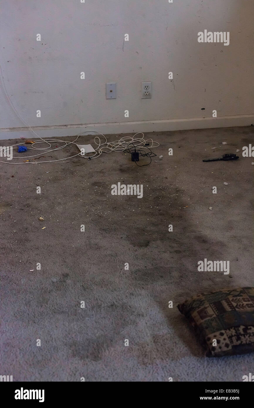 A house that drug addicts and their children had occupied and the ...