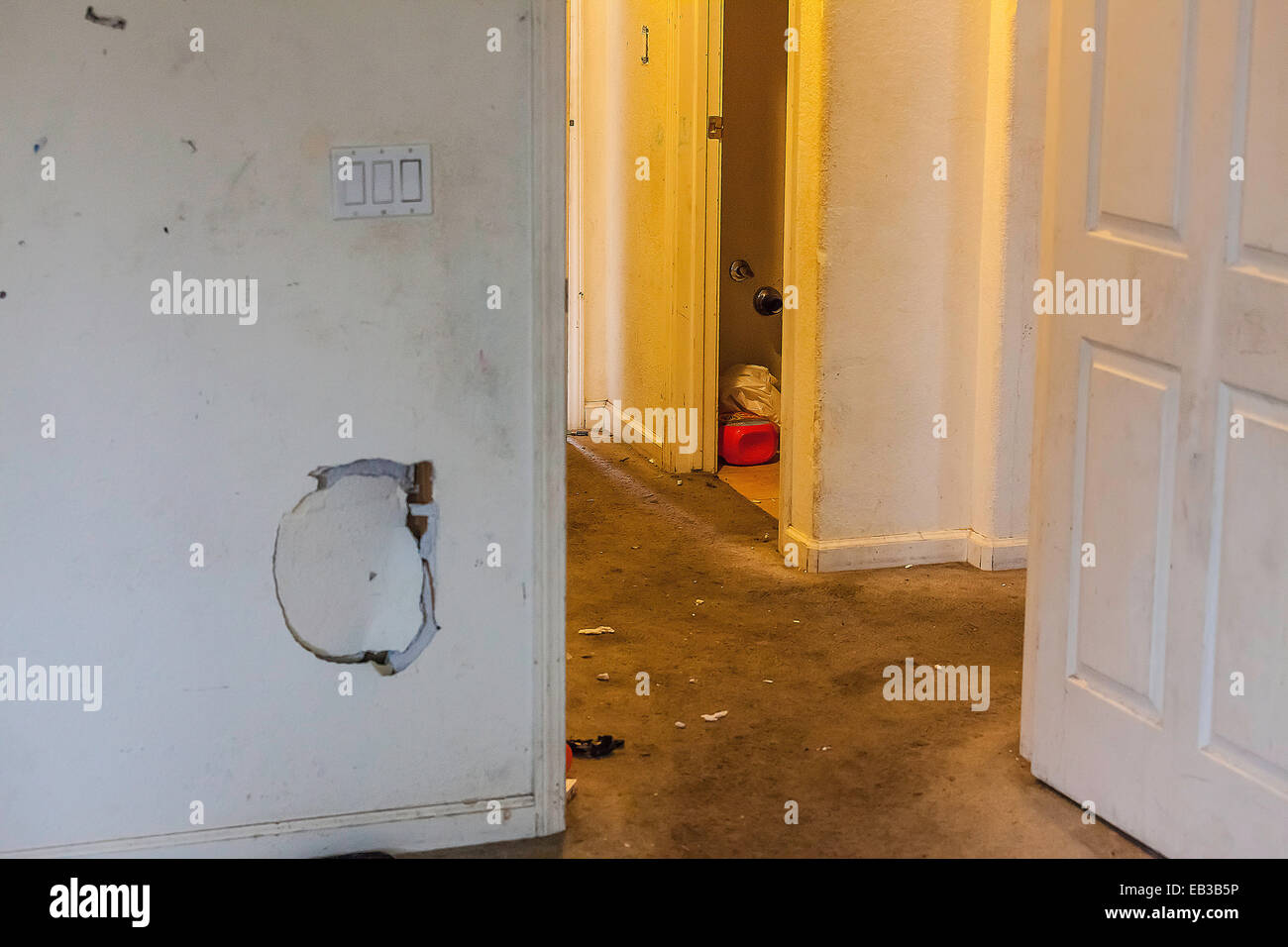 A house that drug addicts and their children had occupied and the ...