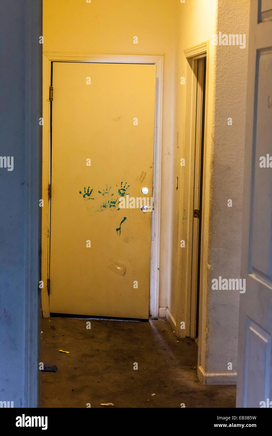 A house that drug addicts and their children had occupied and the ...