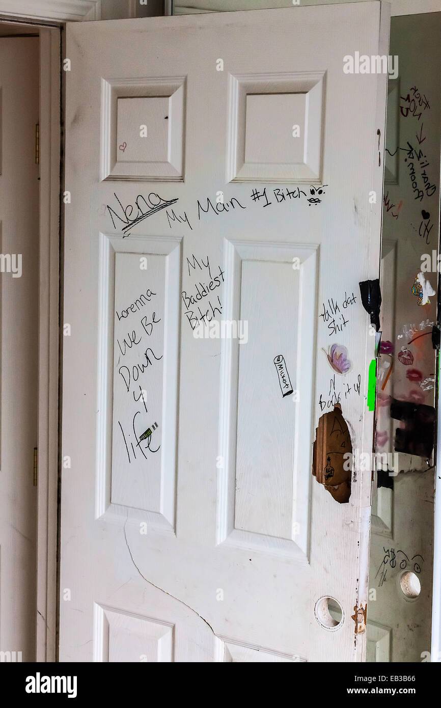 A house that drug addicts and their children had occupied and the ...