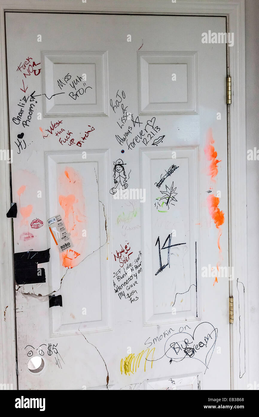 A house that drug addicts and their children had occupied and the ...