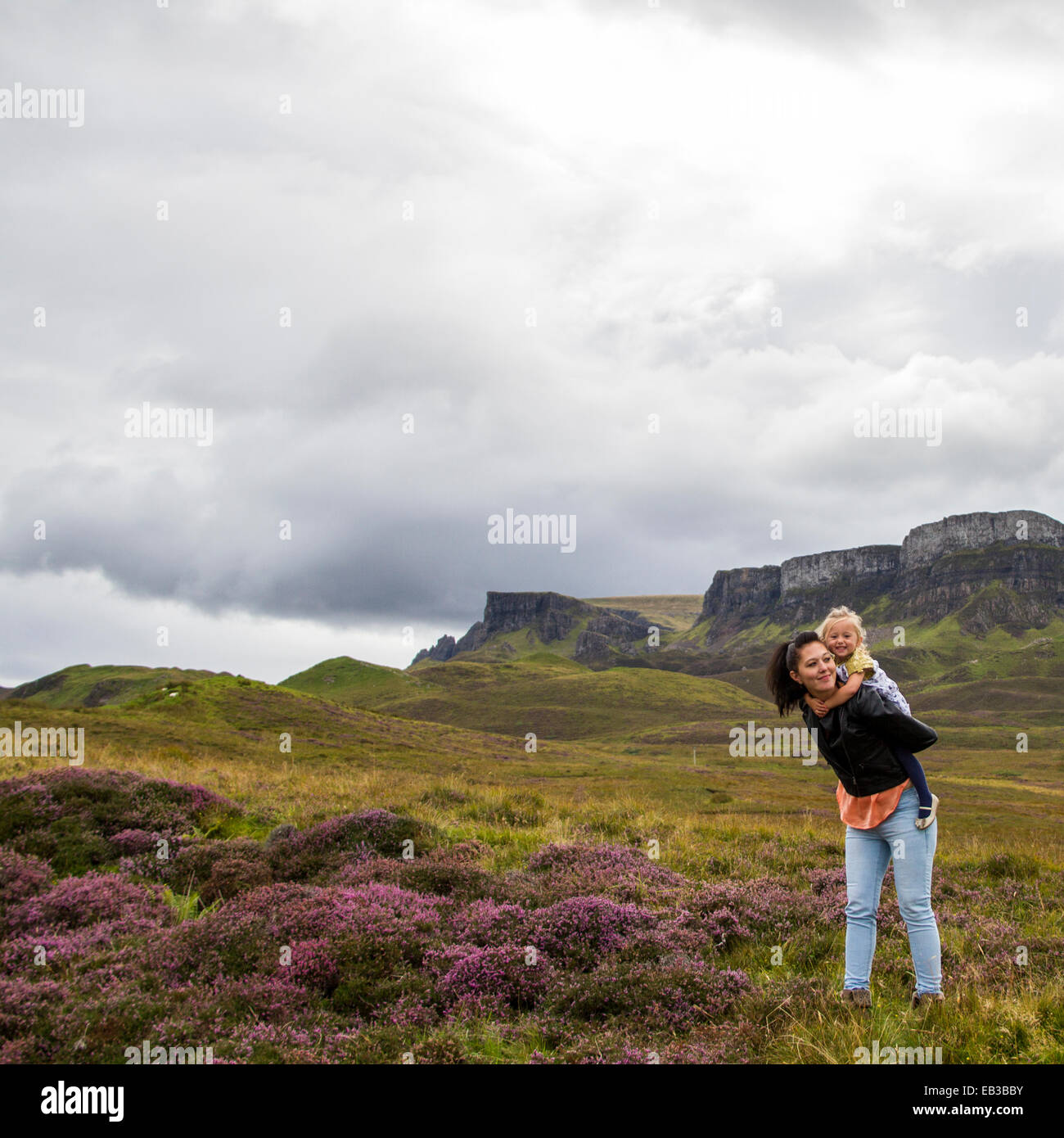 Piggyback ride mother daughter hi-res stock photography and images - Alamy