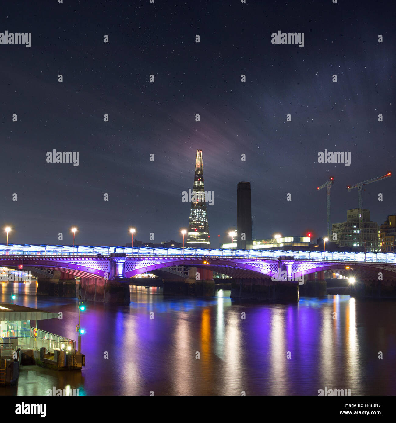 UK, England, London, Shard at night Stock Photo - Alamy