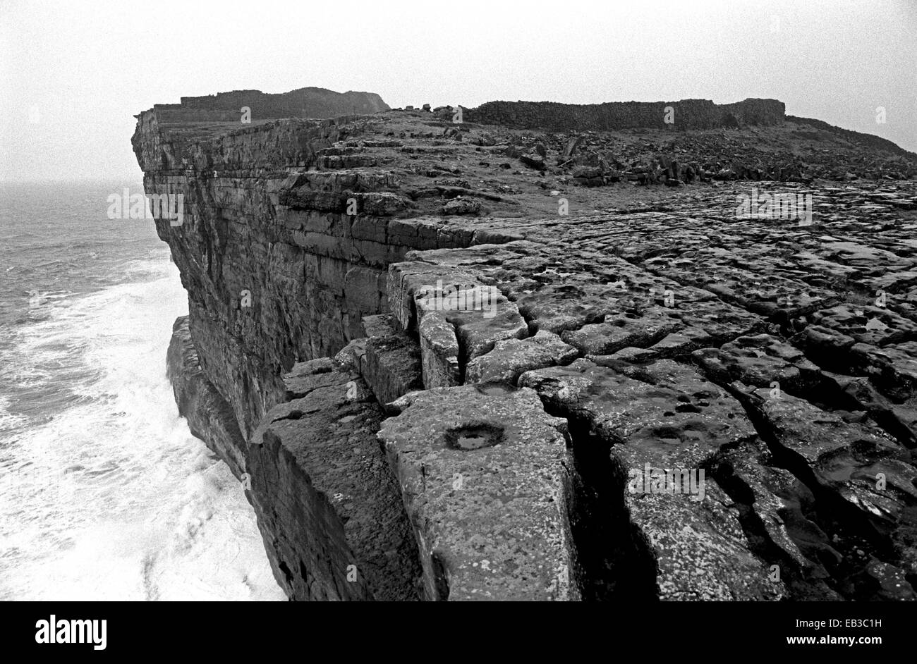 STONE FORT OF DUN AENGUS, INISHMORE, ARAN ISLANDS, IRELAND. REFERRED TO ...