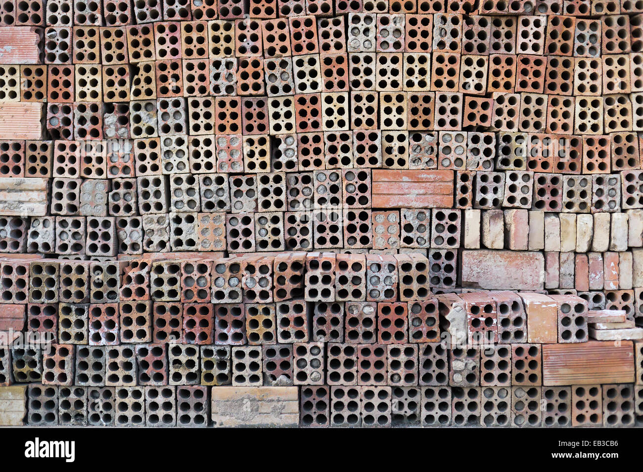 Rows of bricks Stock Photo - Alamy