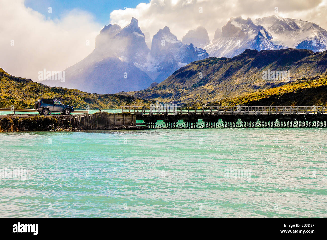 Chile, Magallanes, Weber bridge Stock Photo - Alamy