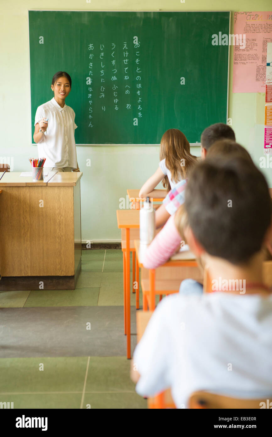 Junior high school teacher classroom hi-res stock photography and ...