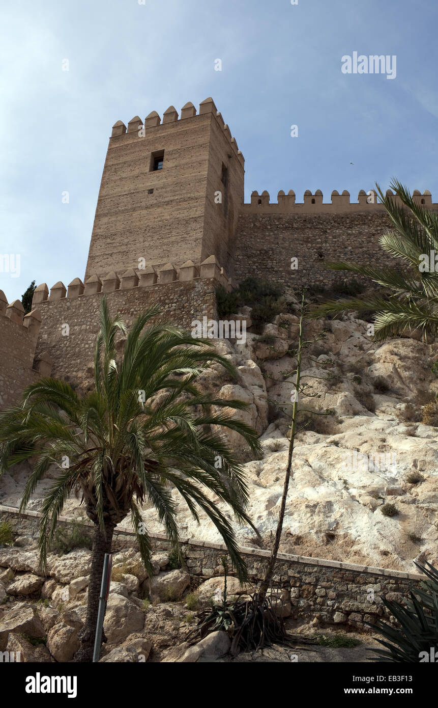 The Alcazaba Moorish fortified building X century Stock Photo - Alamy