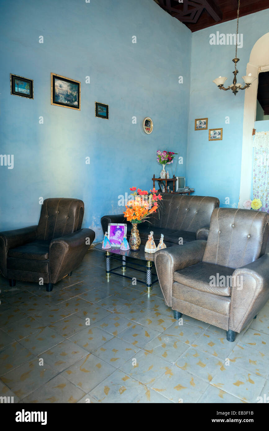Cuban Living Room Colonial Architecture High Resolution Stock ...