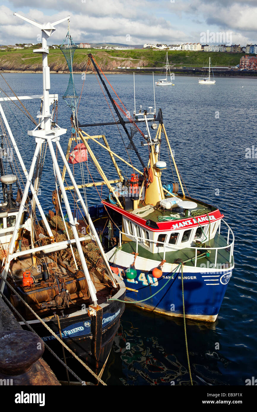 Manx Ranger fishing boat moored in Peel outer harbour Stock Photo - Alamy