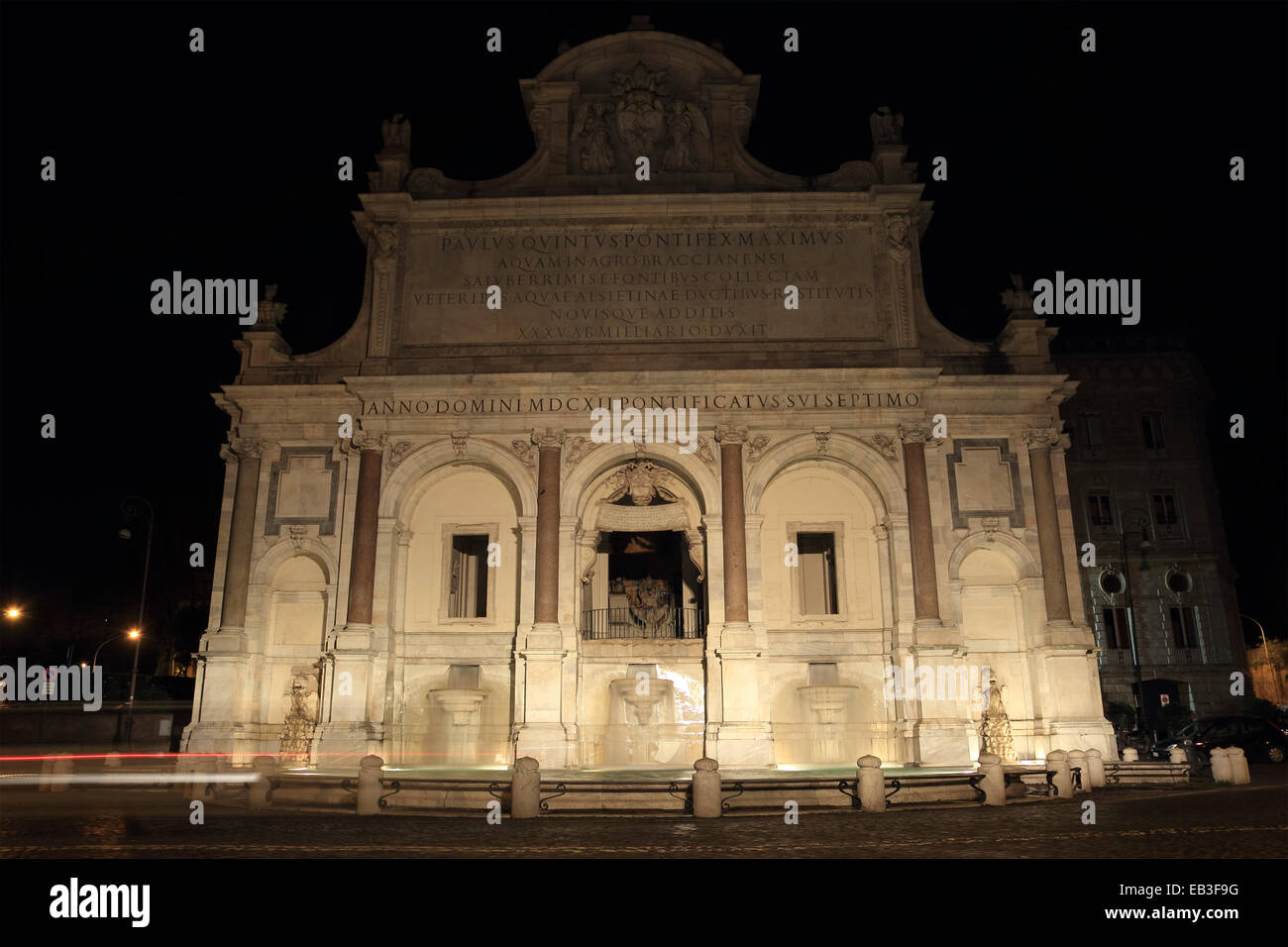 Janiculum fountain rome hi-res stock photography and images - Alamy