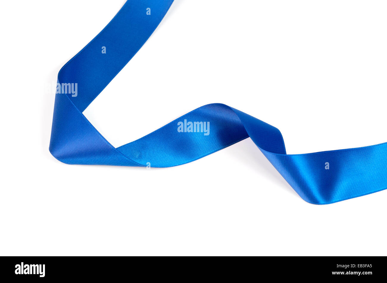 Blue twisted ribbon Cut Out Stock Images & Pictures - Alamy