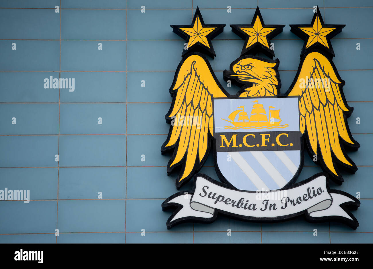 Manchester city badge hi-res stock photography and images - Alamy