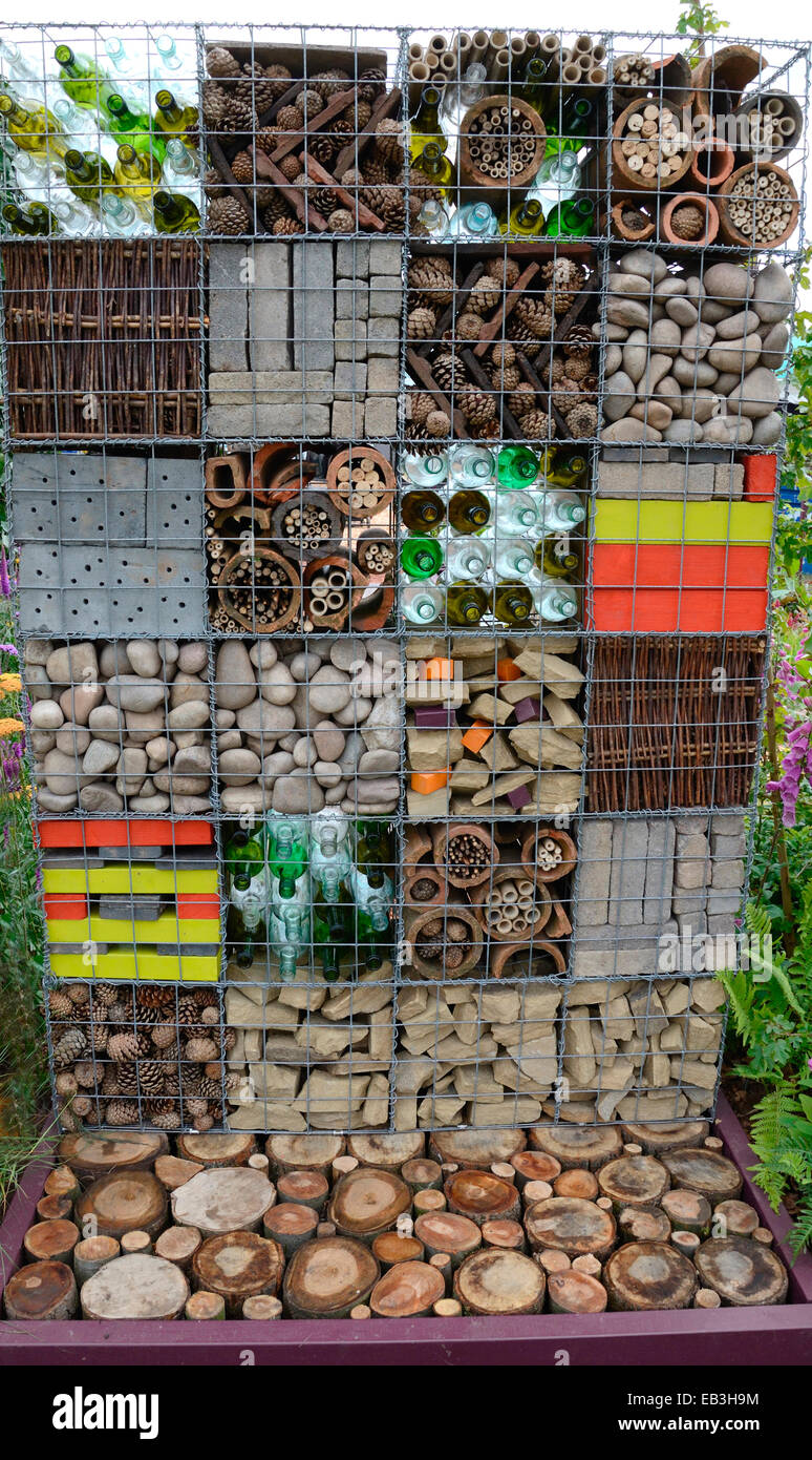 A decorative mosaic habitat niches providing shelter and homes for ...