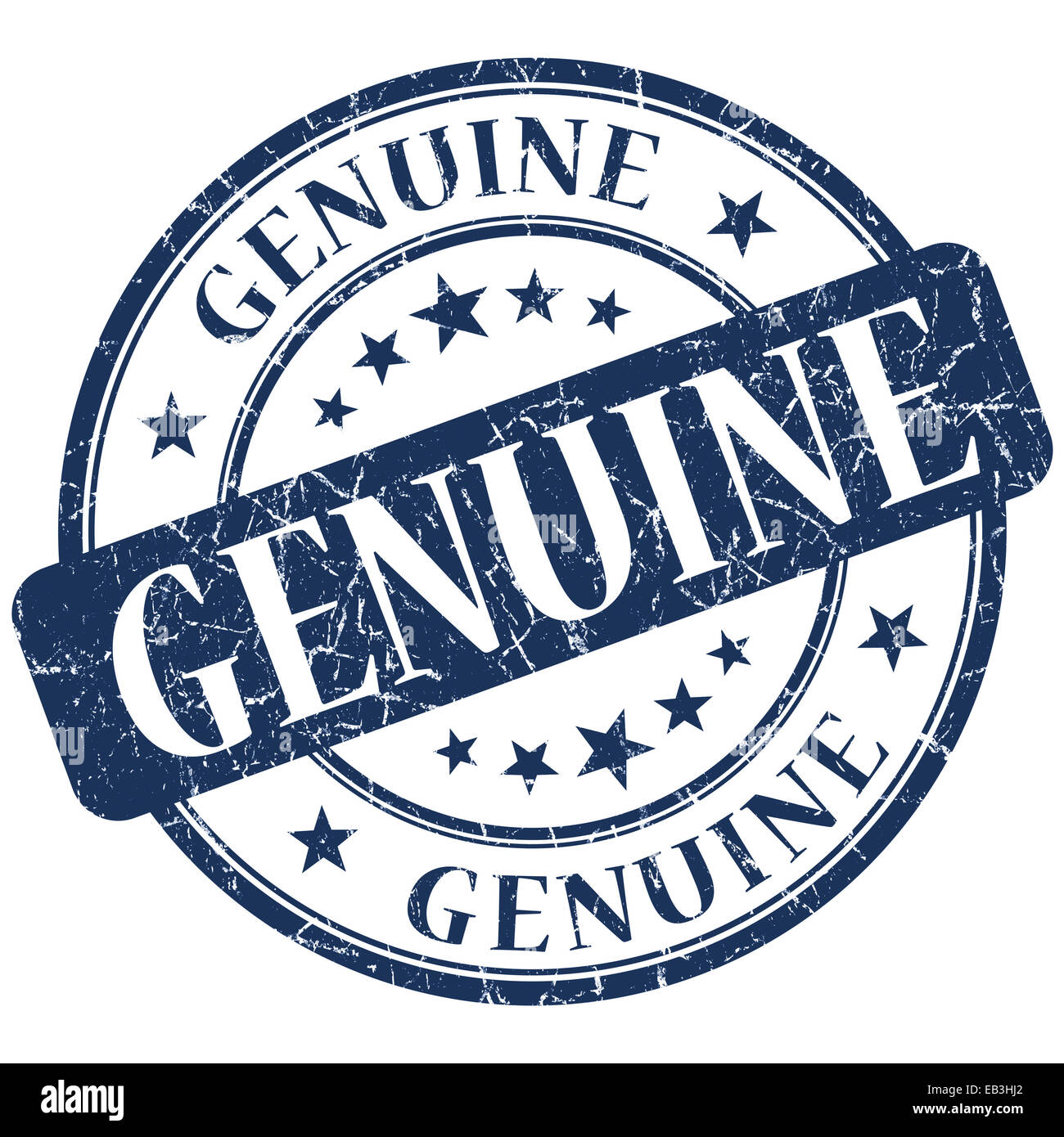 GENUINE blue stamp Stock Photo - Alamy