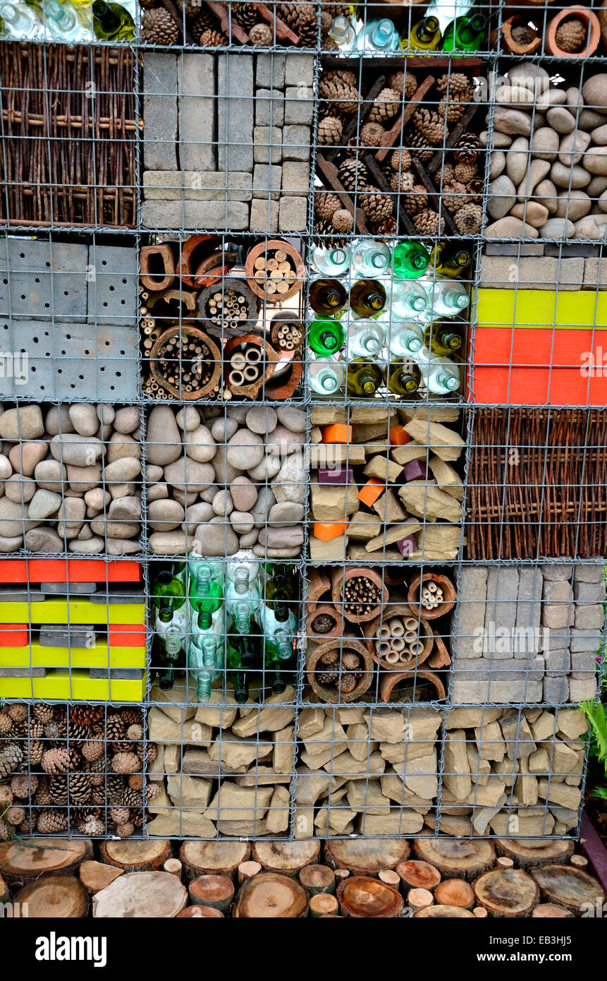 A decorative mosaic habitat niches providing shelter and homes for ...