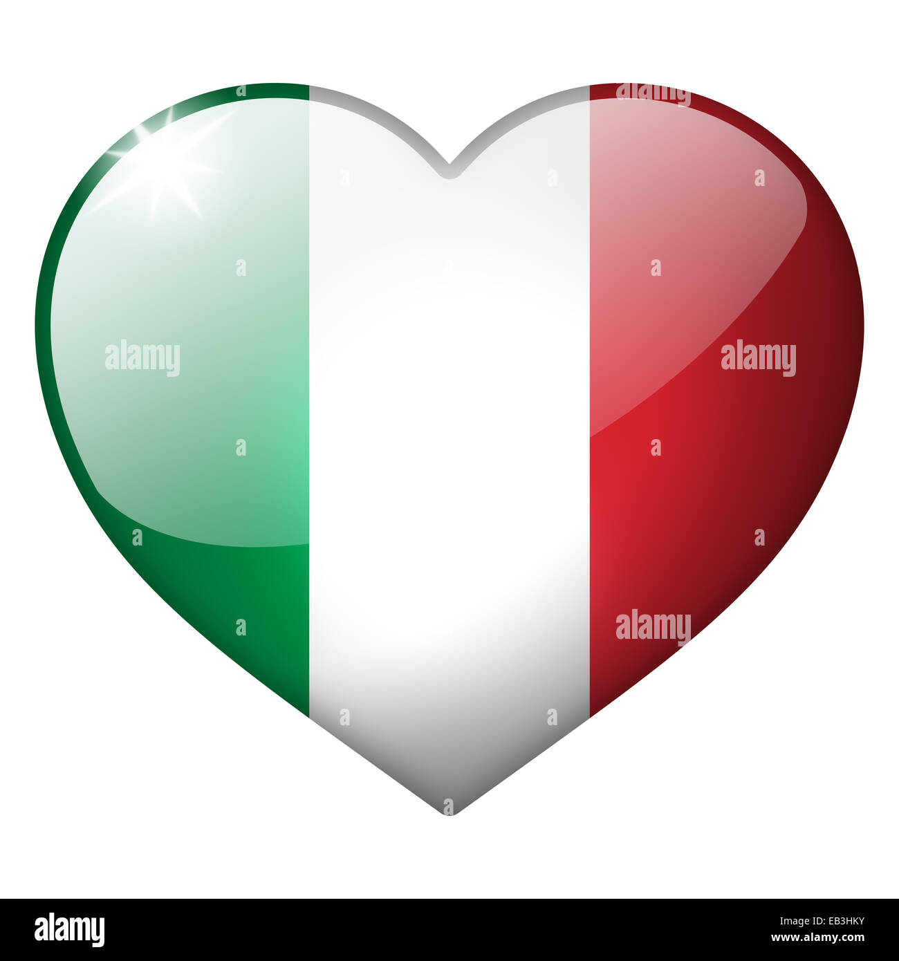 italy heart button Stock Photo - Alamy