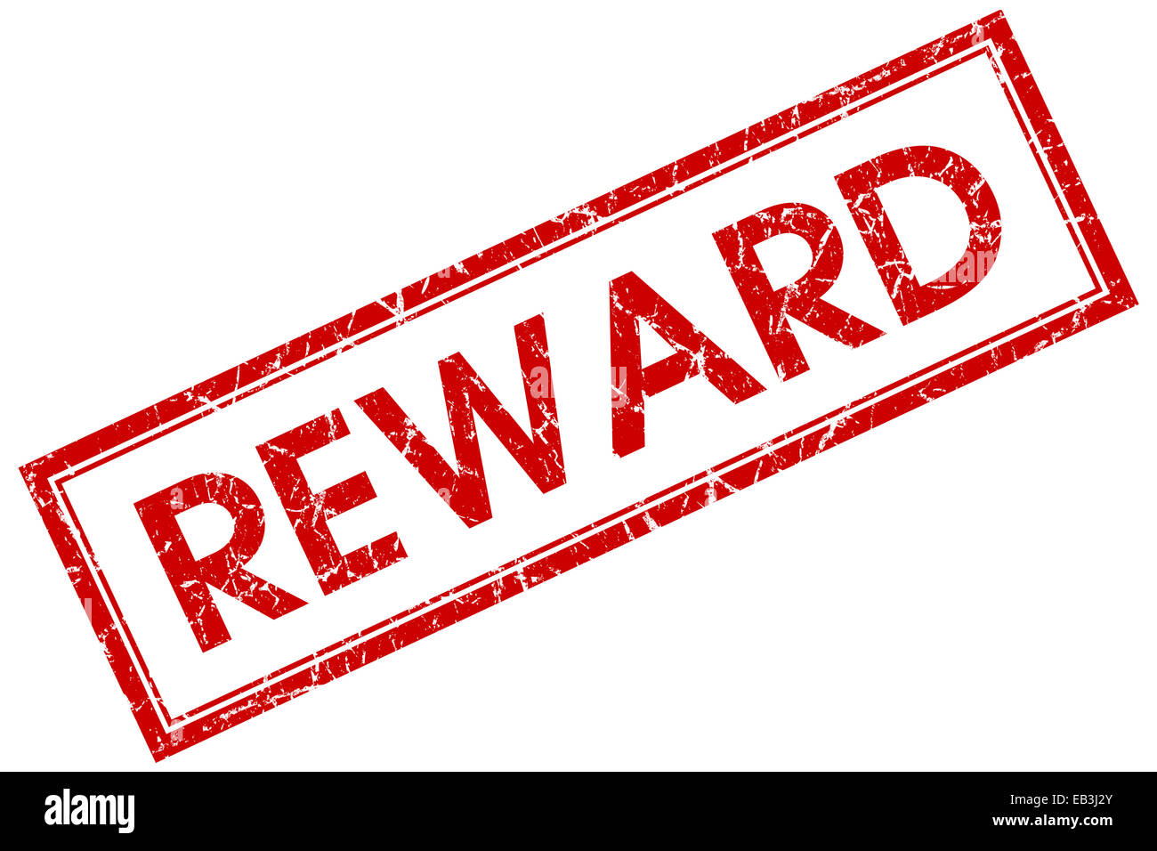 Reward red square grungy stamp isolated on white background Stock Photo ...