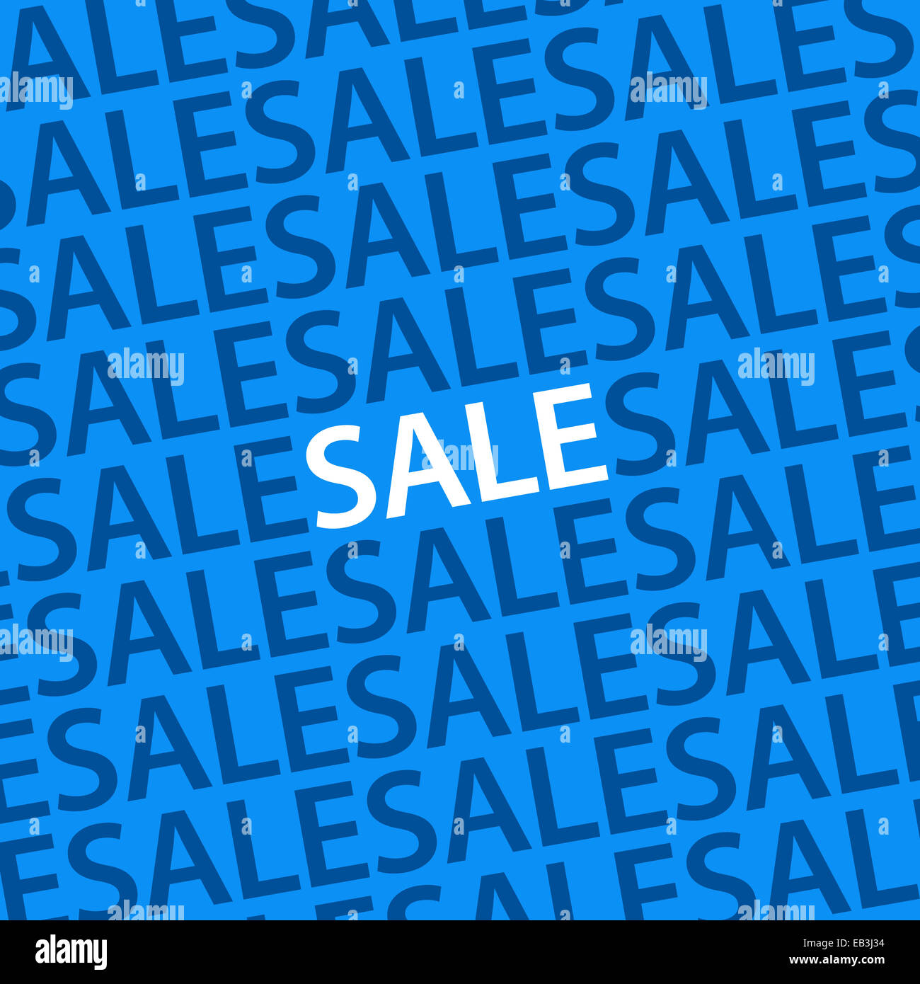 Sale Poster Blue Stock Photo - Alamy