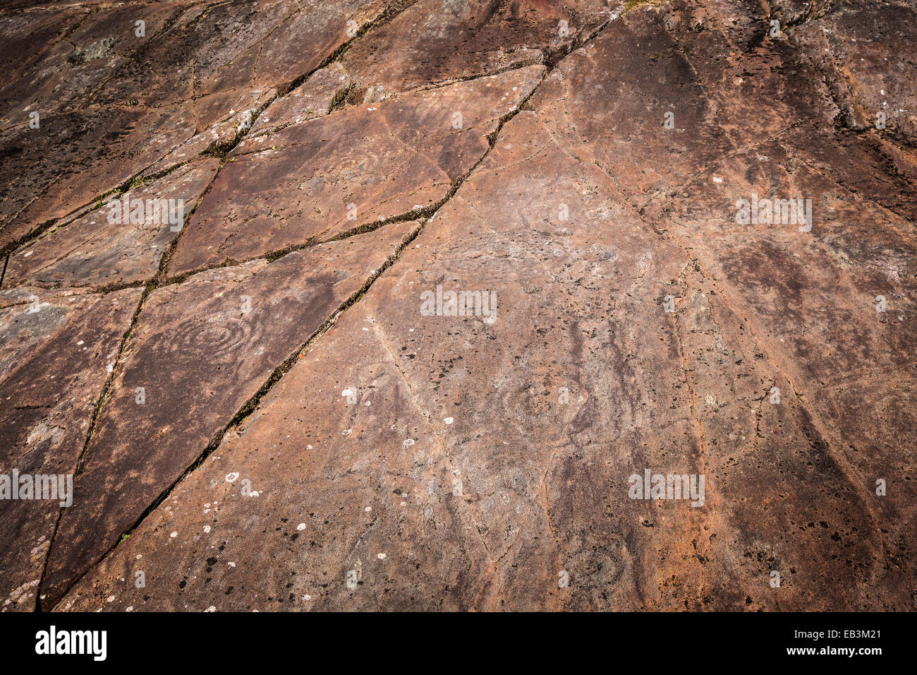 Cup & Beaker symbols at Achnabreac in West Argyll, Scotland Stock Photo ...