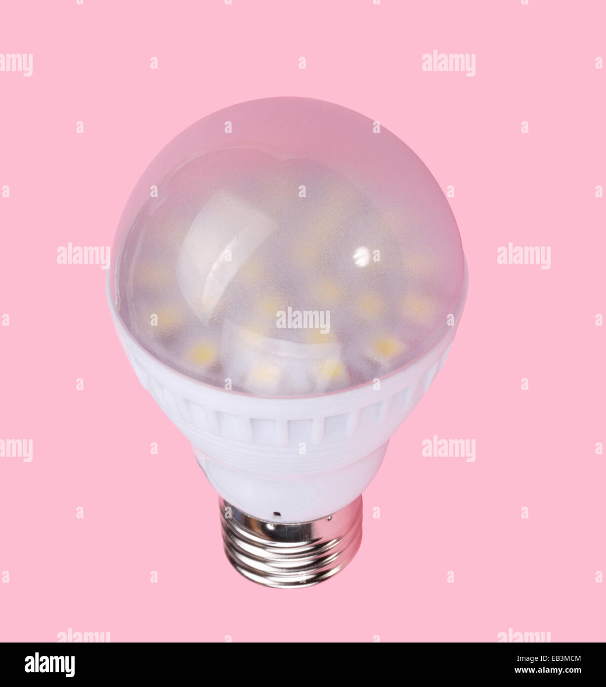 Led Tube Lamp on Pink Background Stock Photo - Alamy