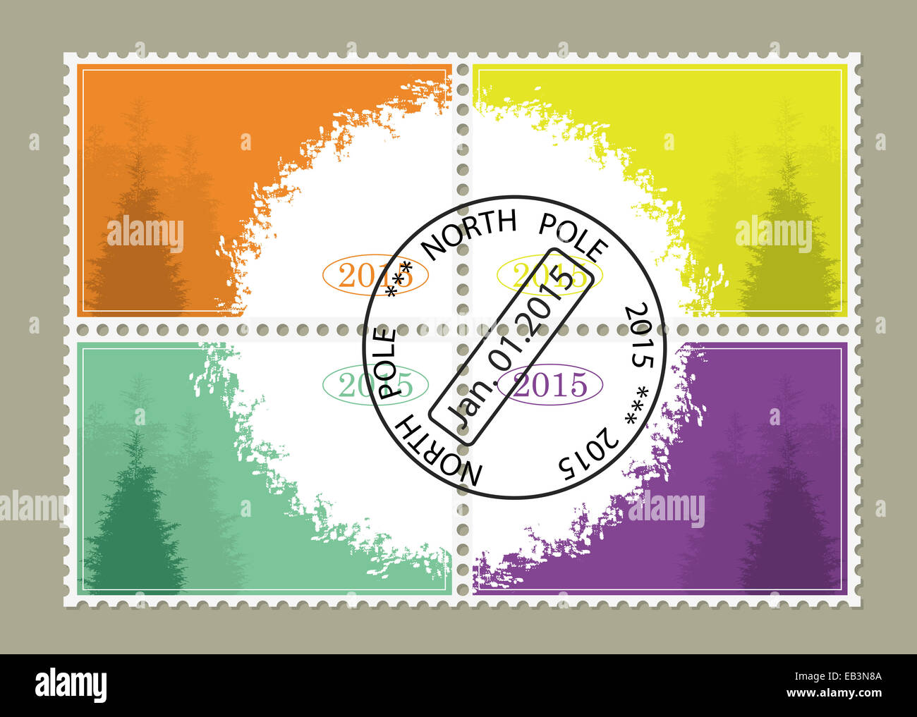 Christmas postage stamp from new hi-res stock photography and images ...