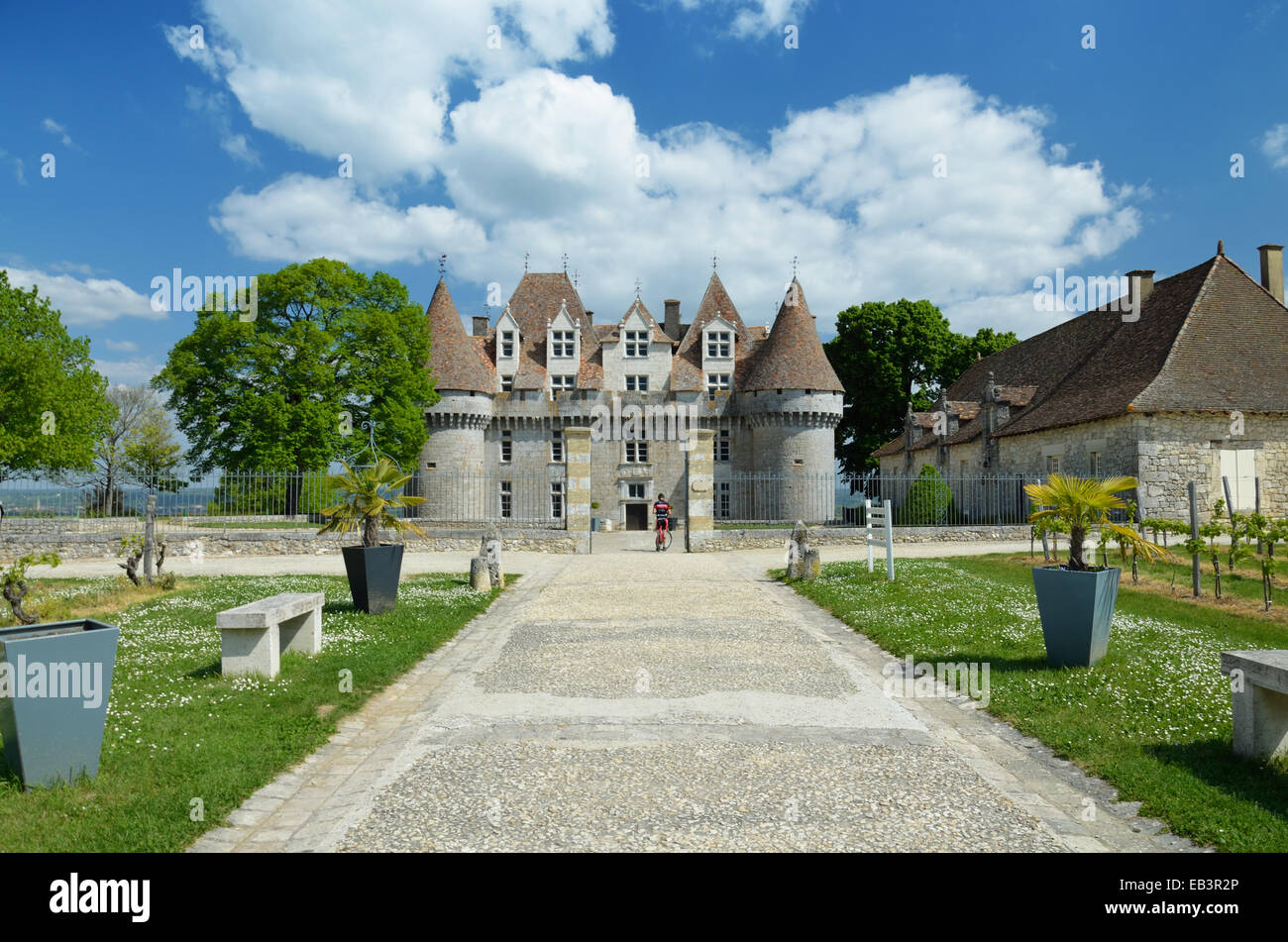 Chateau de Monbazillac Stock Photo - Alamy