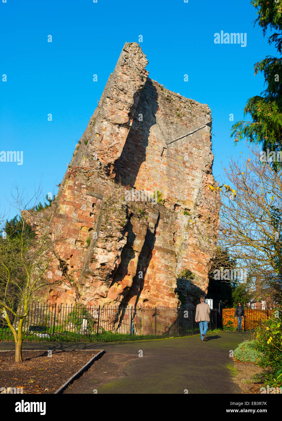 Bridgnorth Castle in autumn, Shropshire, England Stock Photo - Alamy