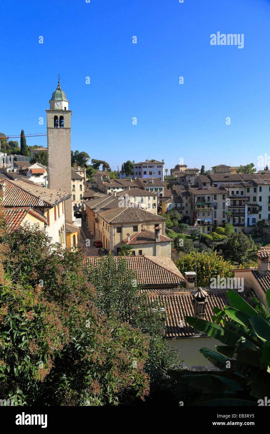 Asolo Cathedral Bell Tower, Italy, Veneto Stock Photo - Alamy
