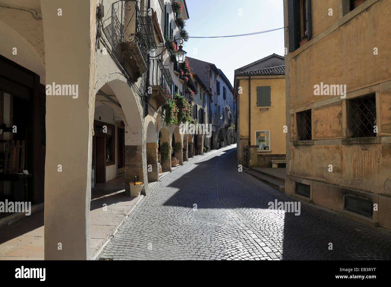Via Browning Street, Asolo, Italy, Veneto Stock Photo - Alamy
