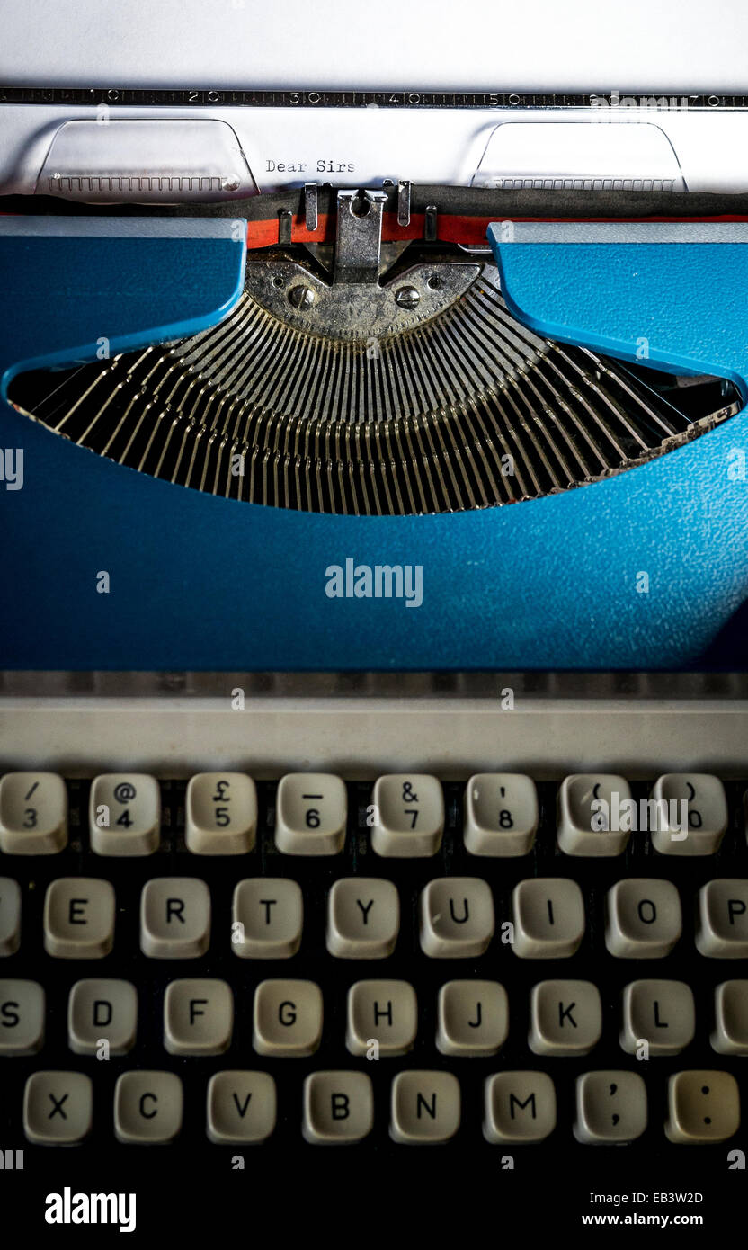 Close up of Typewriter Stock Photo - Alamy