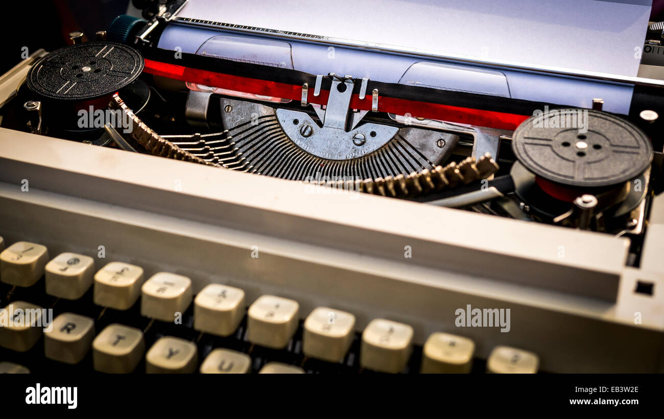 Close up of Typewriter Stock Photo - Alamy