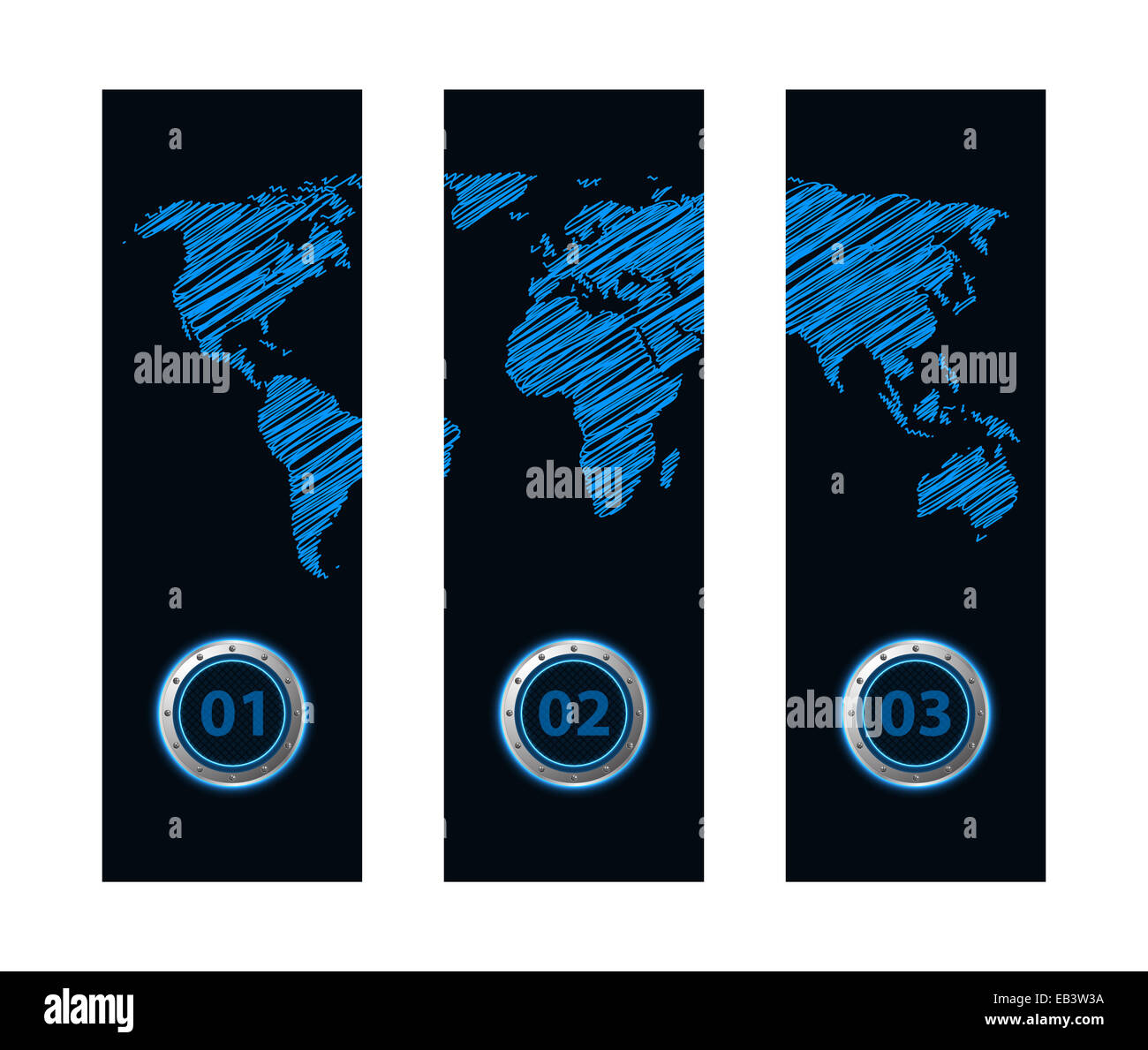 banner with special map design Stock Photo - Alamy
