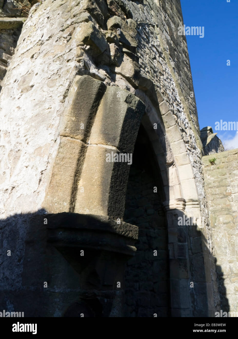 Stone entrance to the historic St Thomas a Becket church Stock Photo ...